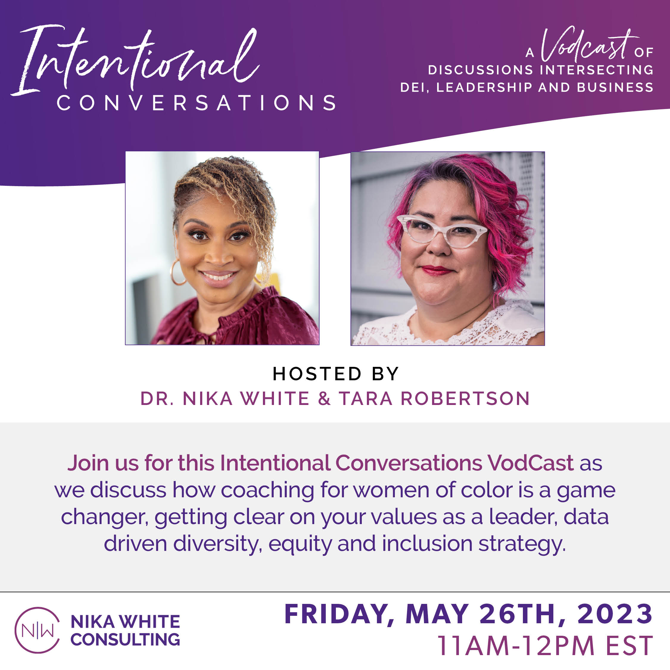 Intentional Conversations with Dr. Nika White - Tara Robertson Consulting